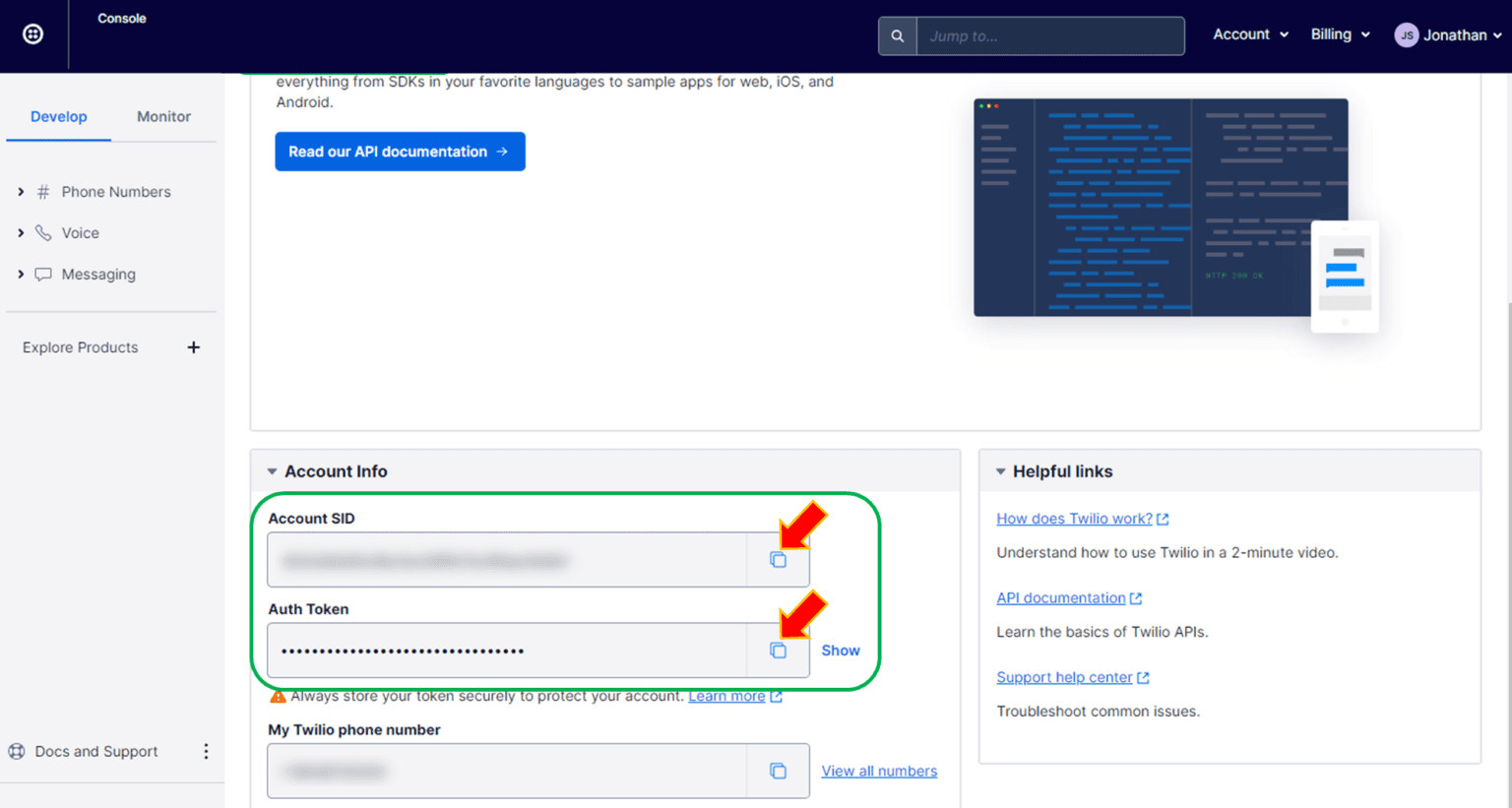 Import Twilio phone numbers in Callin - Callin