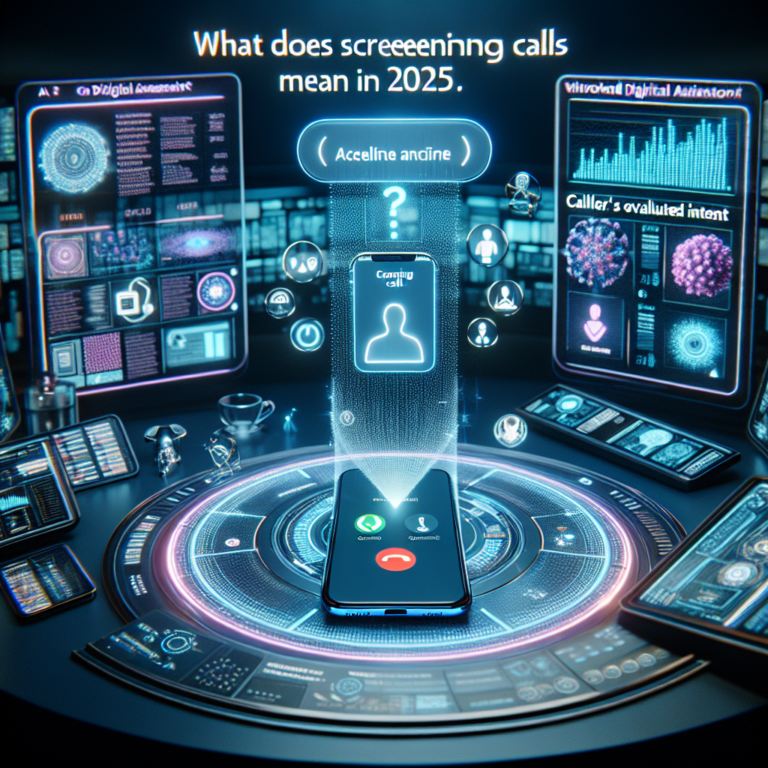 What does screening calls mean in 2025 - Callin